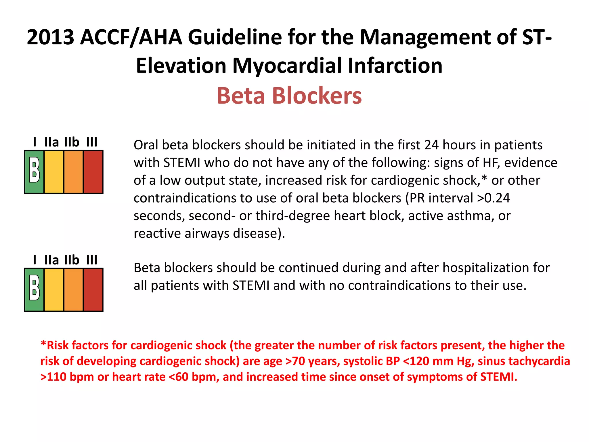 beta blockers in acute coronary syndrome update 2018 | PDF