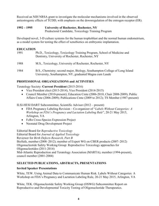 TWhite CV_Aclairo_Jan 2016 | PDF