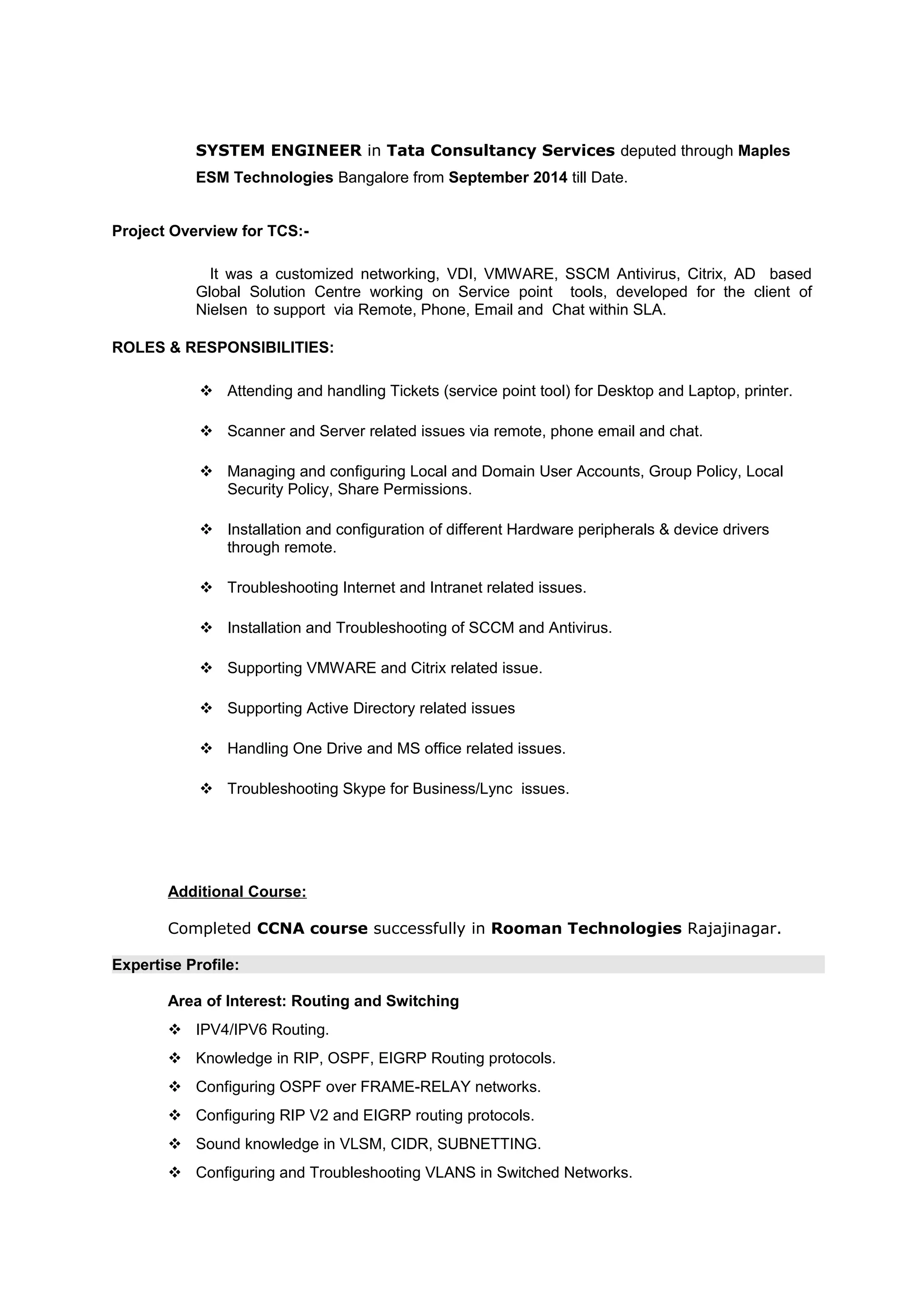 Modified CV | DOC
