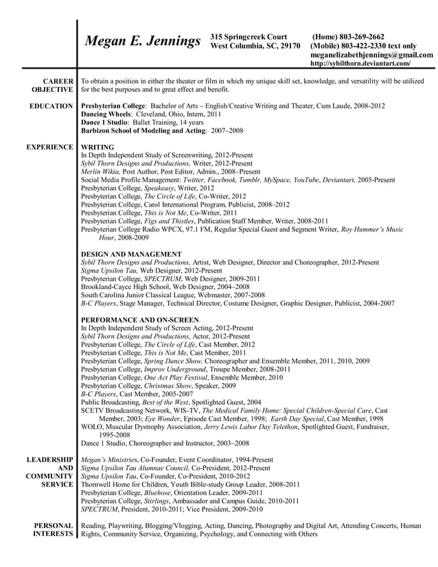 Megan's Resume' Overall (2) | PDF