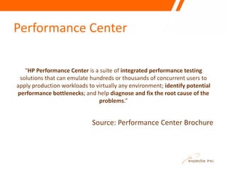 Leveraging HP Performance Center | PPTX | Operating Systems | Computer ...