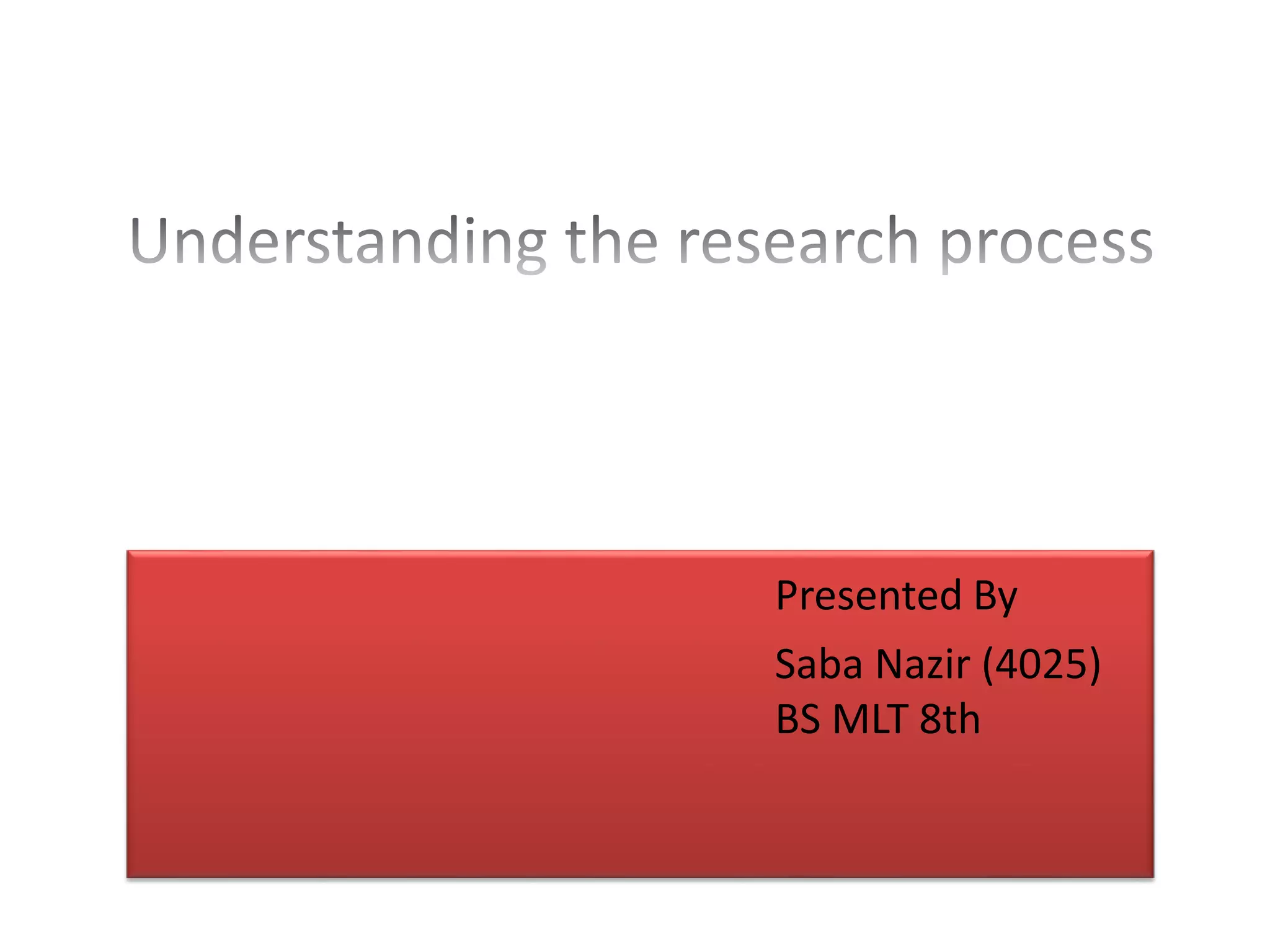 research process | PPT