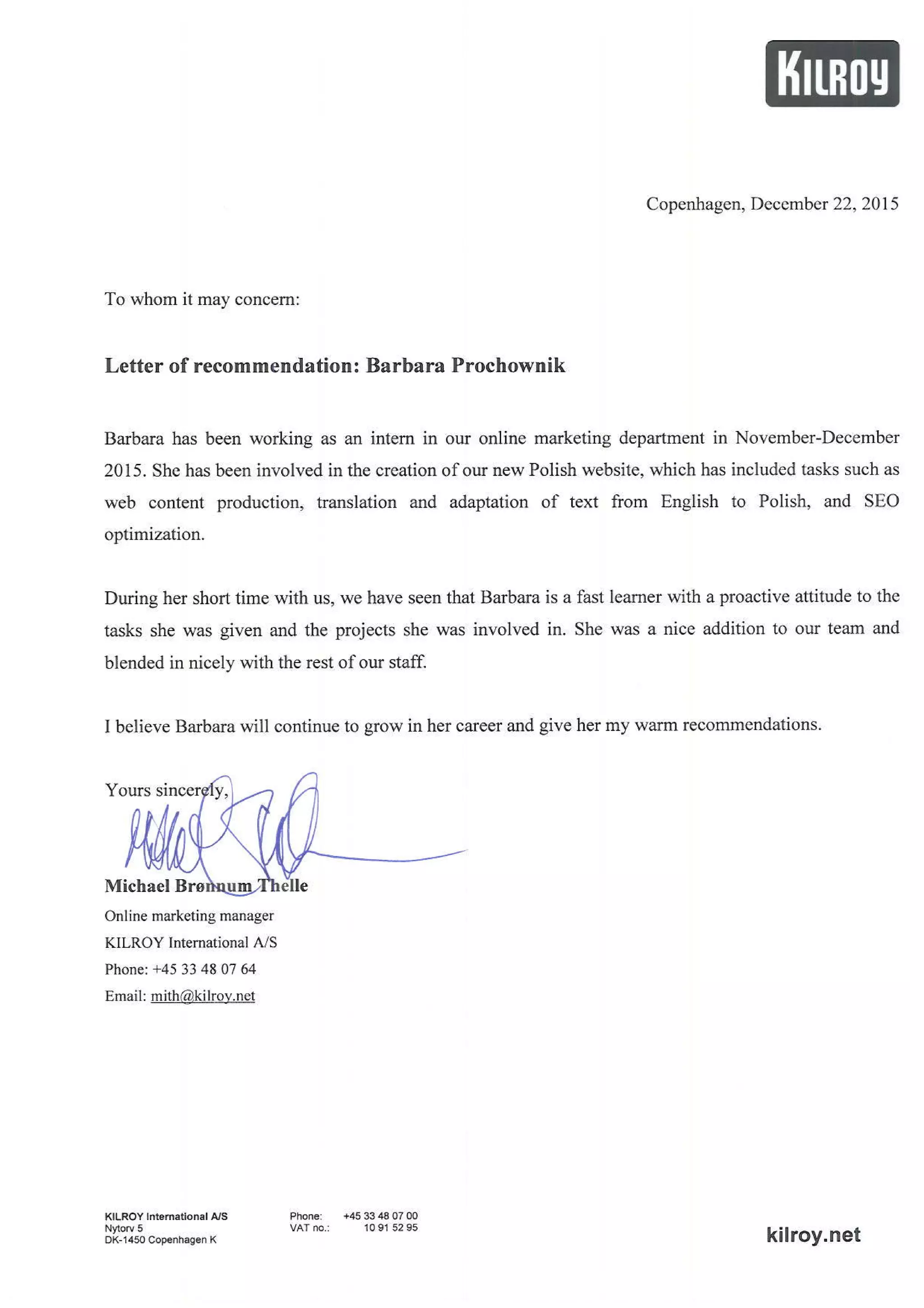 151222 Letter of recommendation Barbara | PDF
