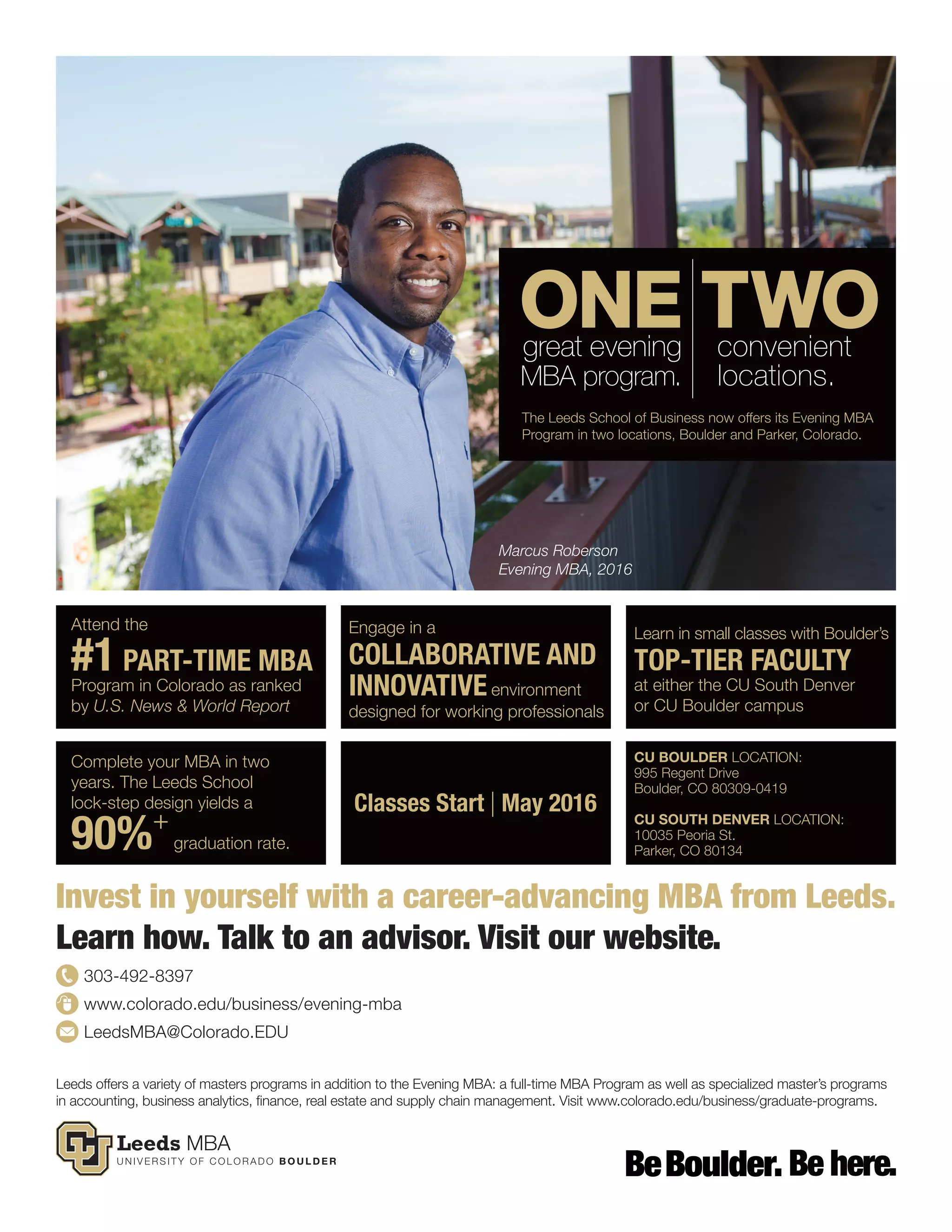 Marcus Roberson - Evening MBA flyer | PDF