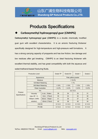 GP Introduction & Products (oil & gas) | PDF