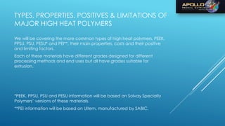 High Heat Polymer Extrusion Presentation | PPT