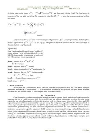 Secure Outsourcing Mechanism for Linear Programming in Cloud Computing | PDF