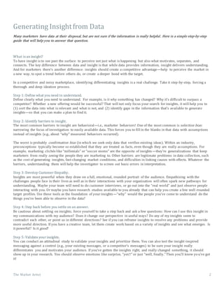 Data Into Insights | DOCX | Marketing and Advertising | Business