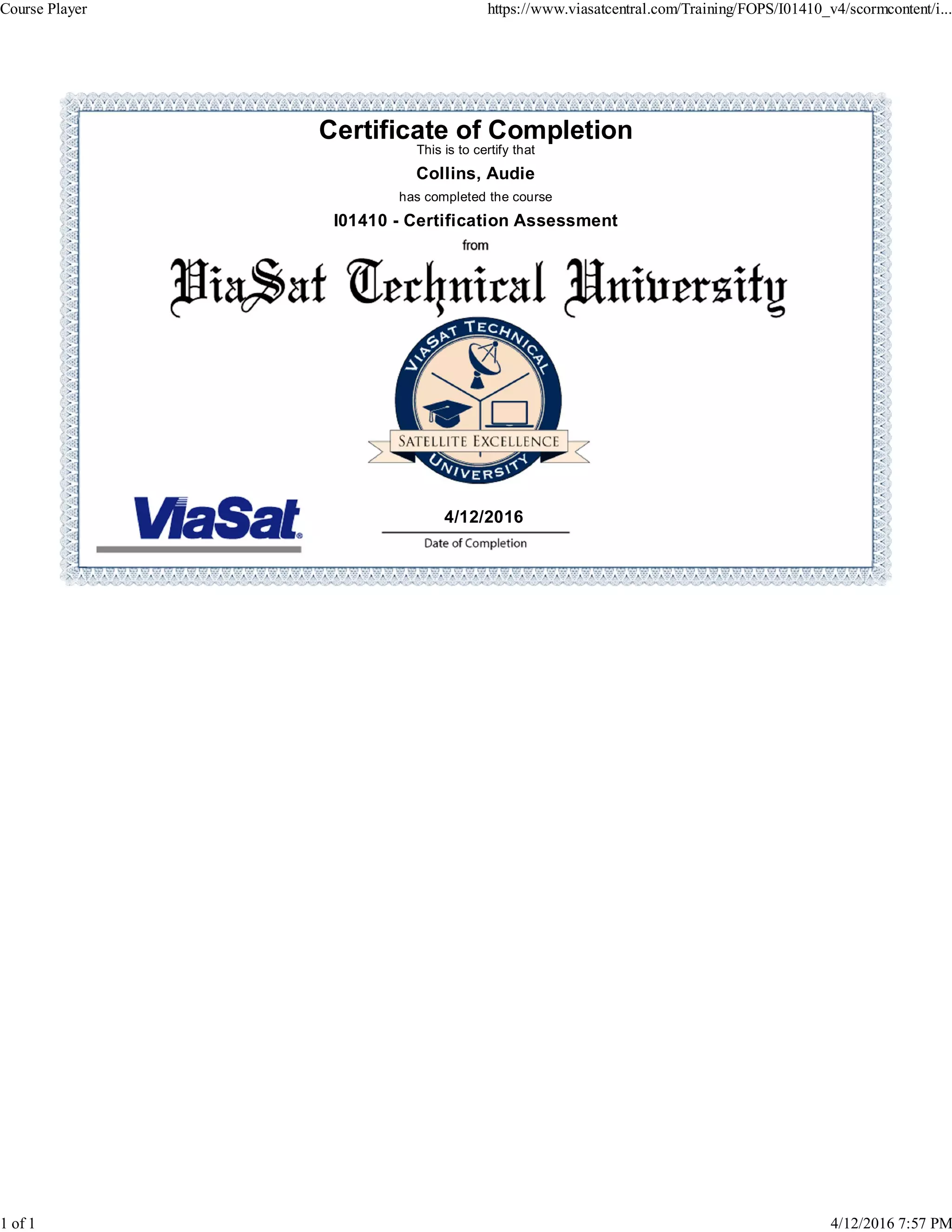 viasat-certificate | PDF