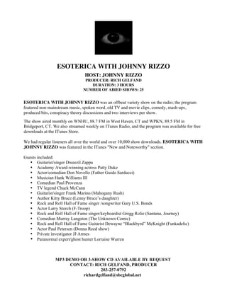 ESOTERICA info final | PDF