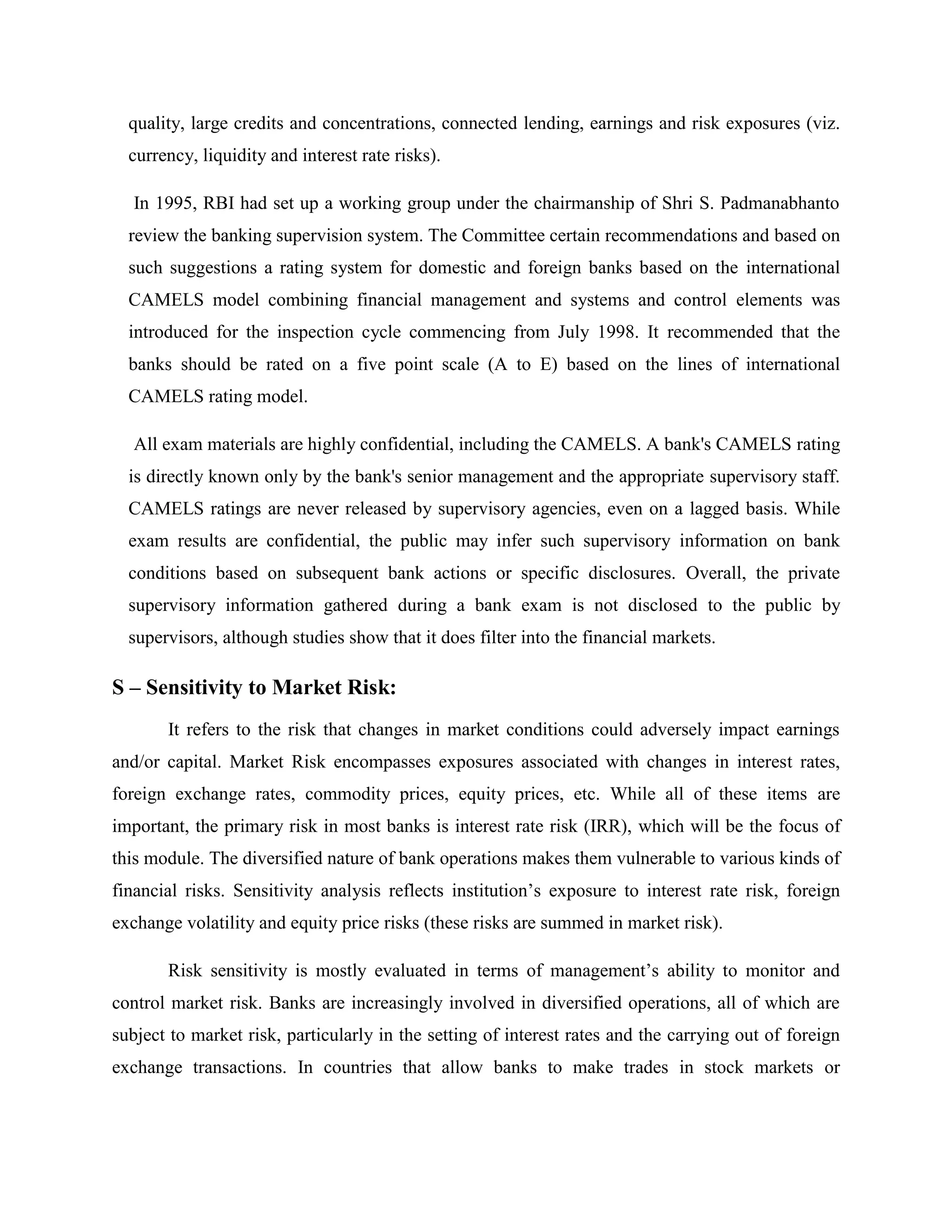 CAMELS MODEL Analysis on Banking Sector. | PDF