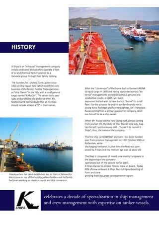 K-SHIPS BROCHURE | PDF