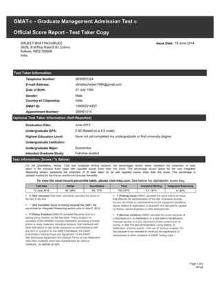 GMAT | PDF