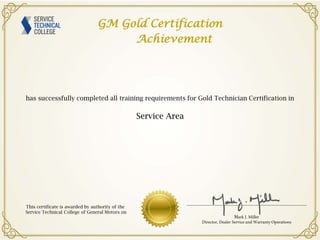 gmgoldcertificate | PDF