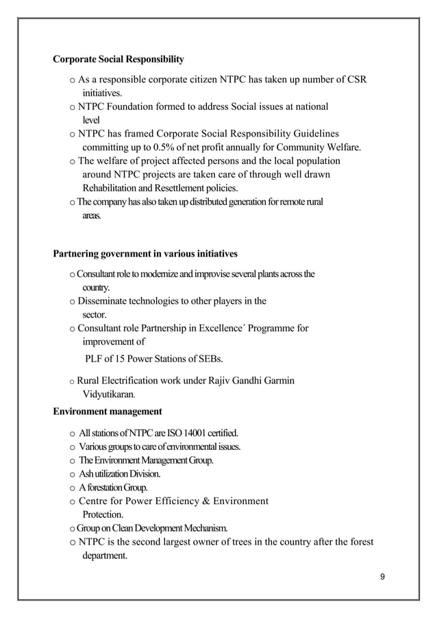 INTERNSHIP REPORT NTPC | PDF | Power and Energy Industry | Industries