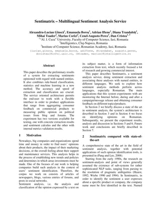 58903240-SentiMatrix-Multilingual-Sentiment-Analysis-Service | PDF