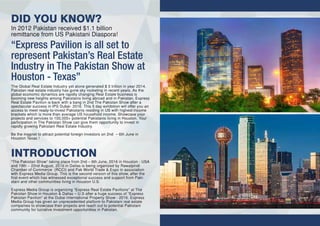 E Brochure The Pakistan Show - Express Real Estate Pavilion | PDF