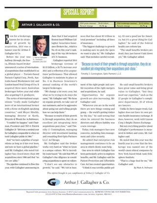 2015 worlds largest insurance brokers and AJG profile | PDF