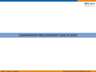 Bilcare GCS Comparator Procurement | PDF
