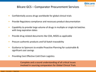 Bilcare GCS Comparator Procurement | PDF