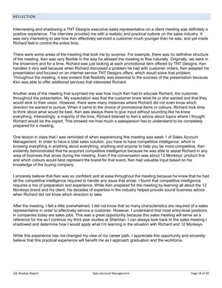 Sales Account Management - Job Shadow Report | PDF