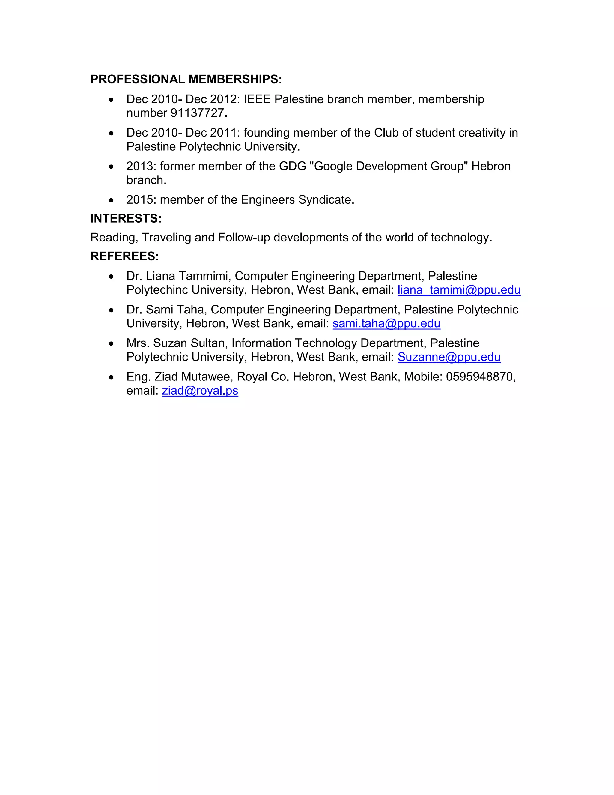 English CV | PDF | Computing | Technology & Computing