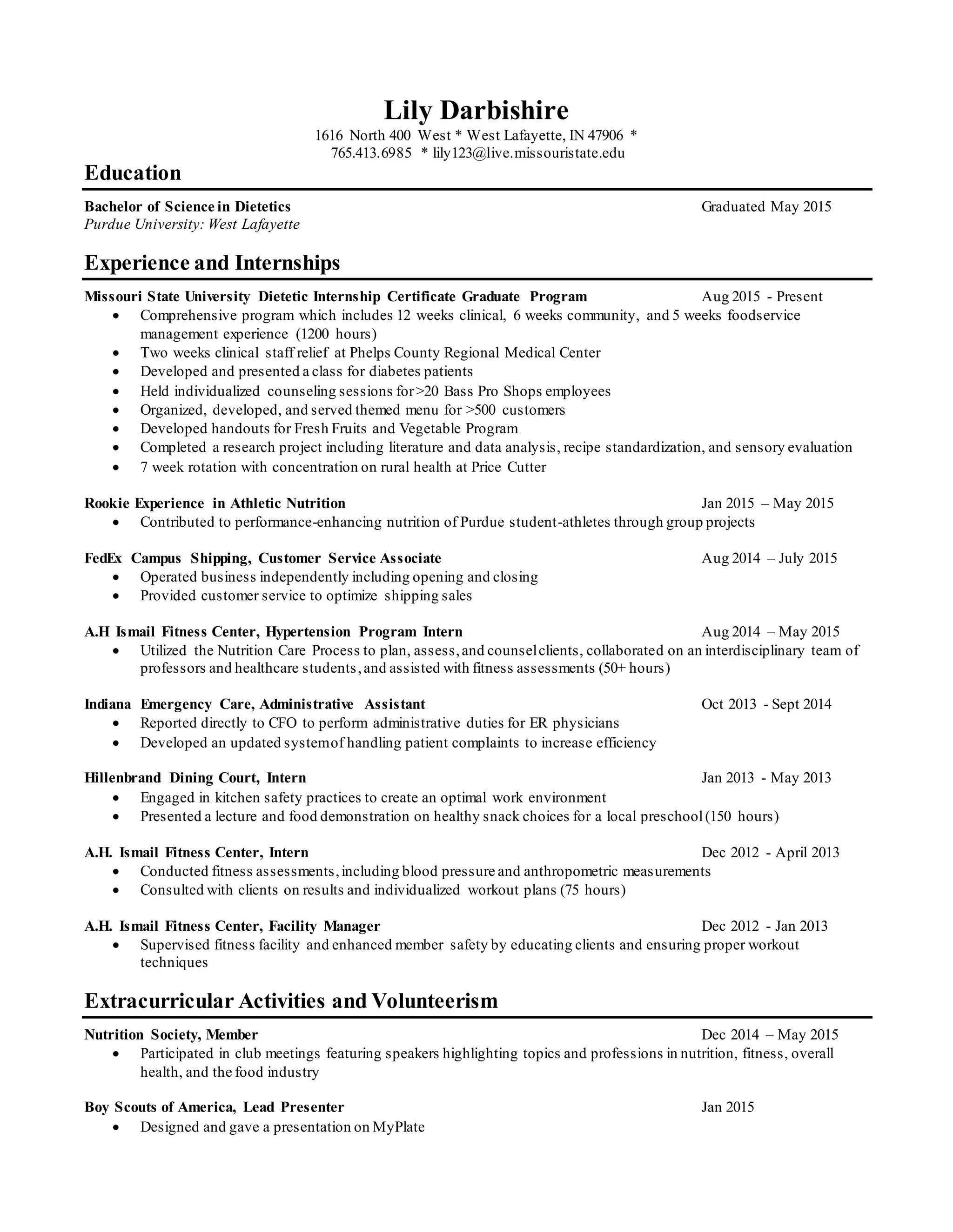 2016 Resume | PDF