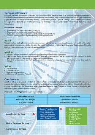 Arraygen_Brochure | PDF