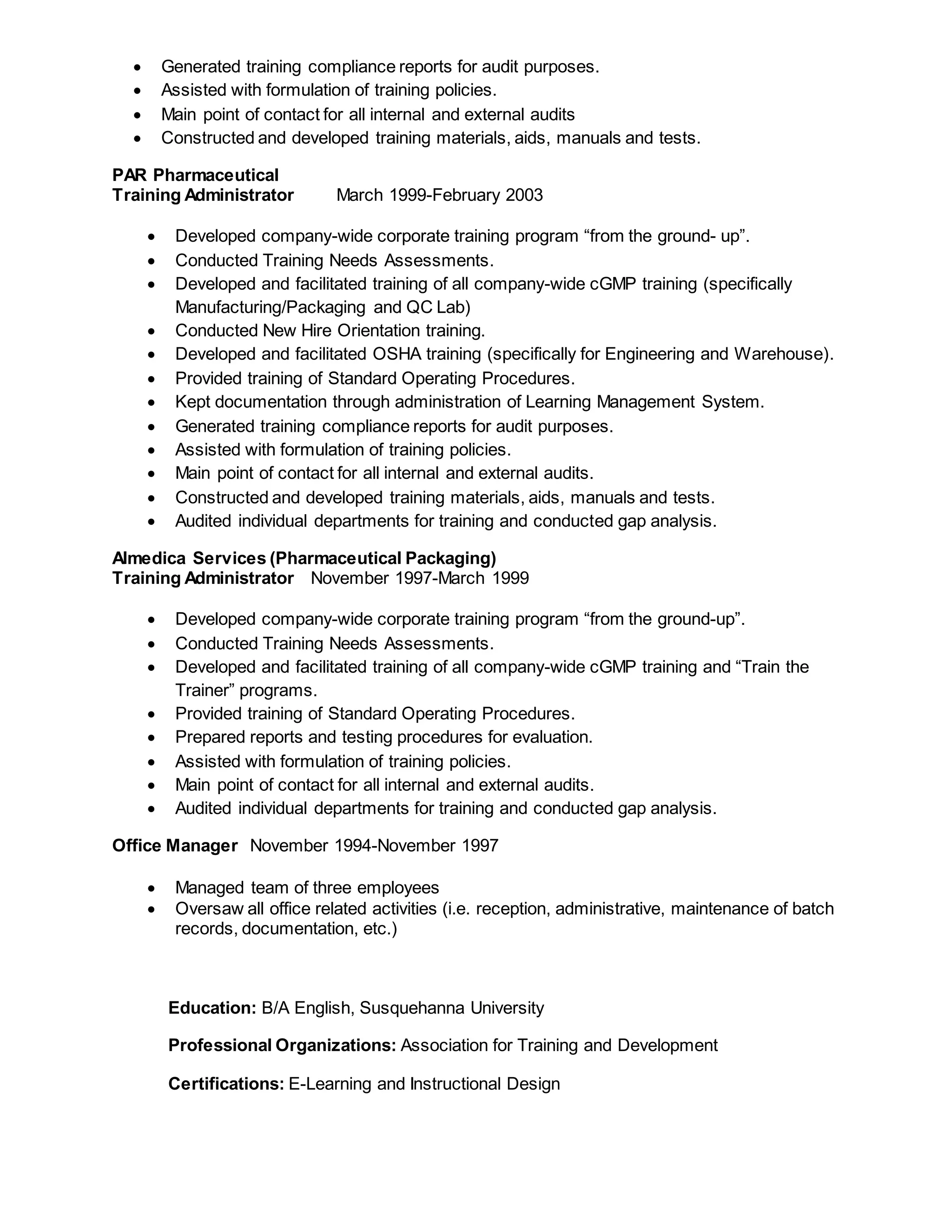 Current Resume | PDF