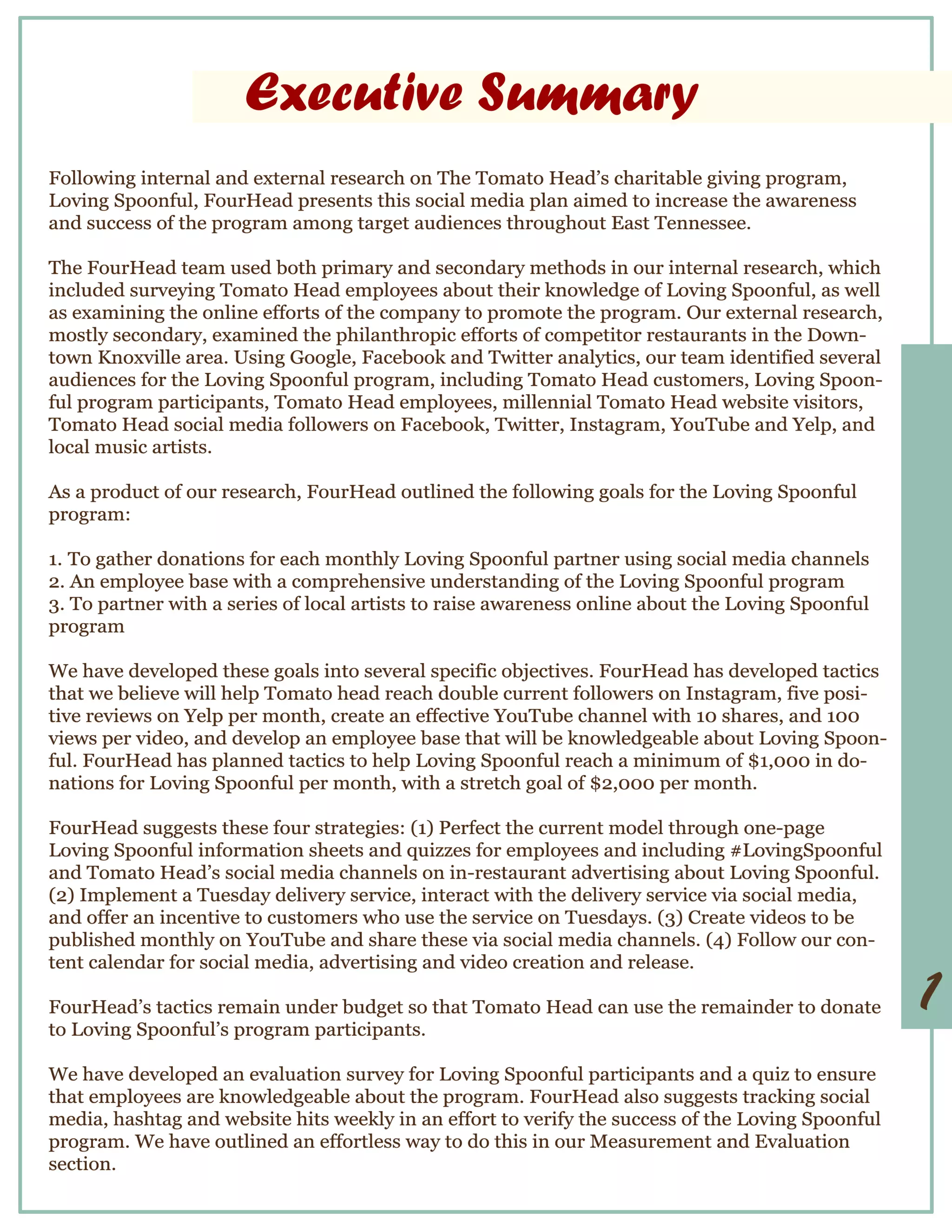 Tomato Head Loving Spoonful | PDF