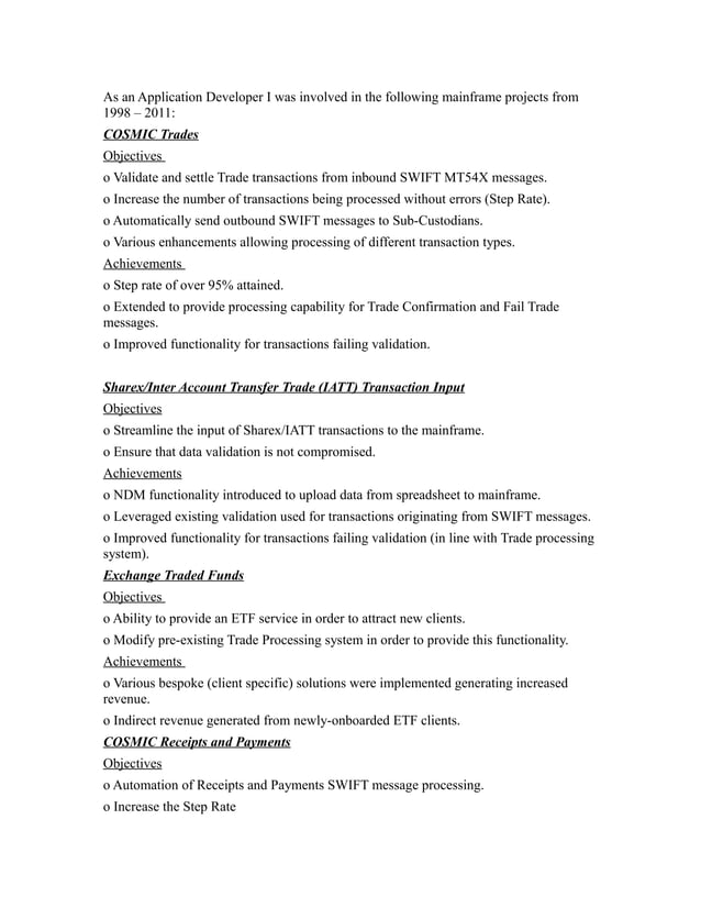 Projects | RTF | Computer Software and Applications | Computing