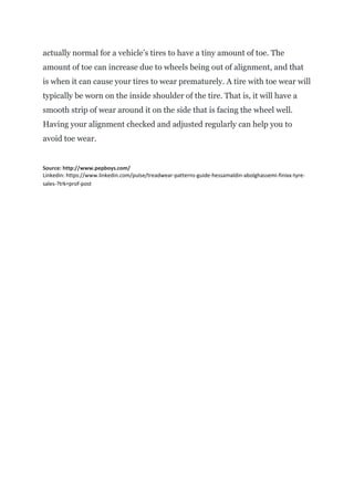 Treadwear patterns guide | PDF