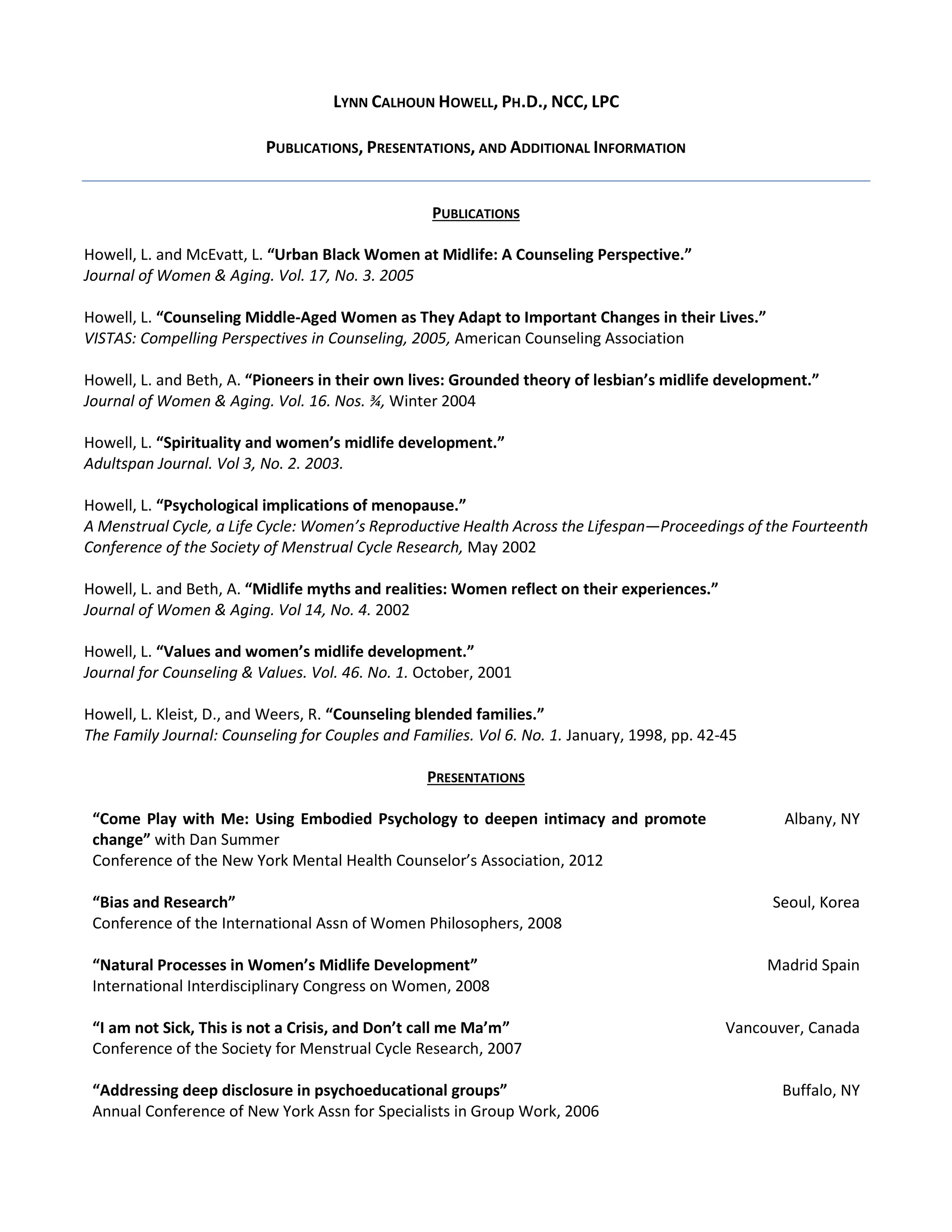 Lynn C. Howell | PDF