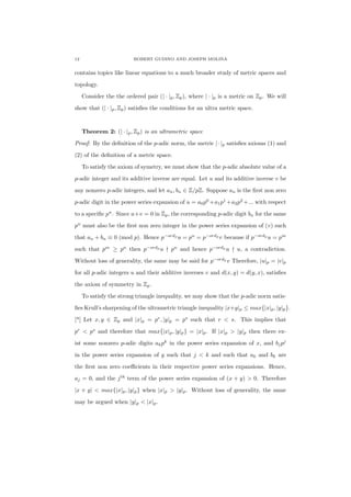 Solving Linear Equations Over p-Adic Integers | PDF