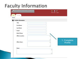 Adding Faculty Information | PDF | Technology & Computing