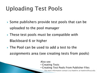Creating A Test Pool | PDF