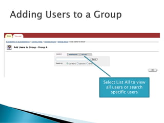 Creating Groups | PDF
