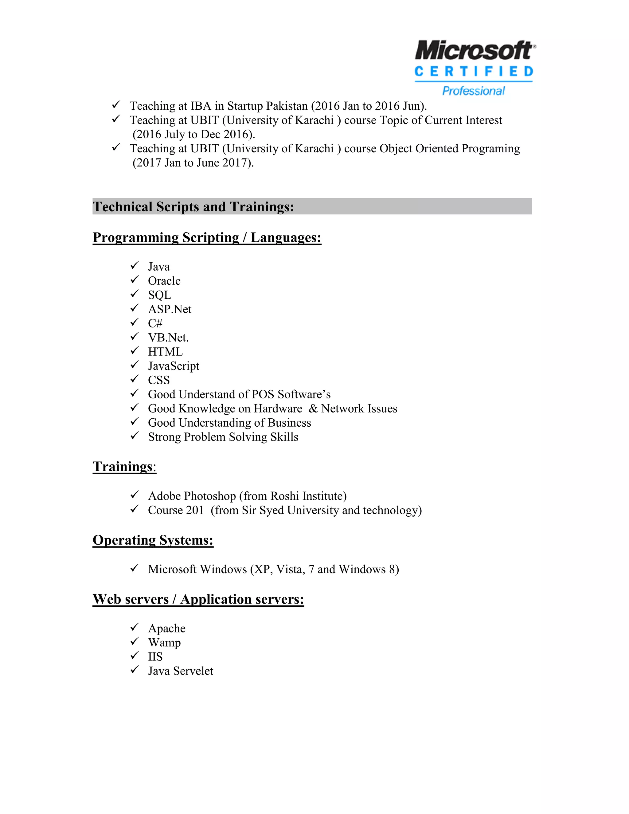 Resume - Muhammad Ibrahim Sheikh_Manager | PDF
