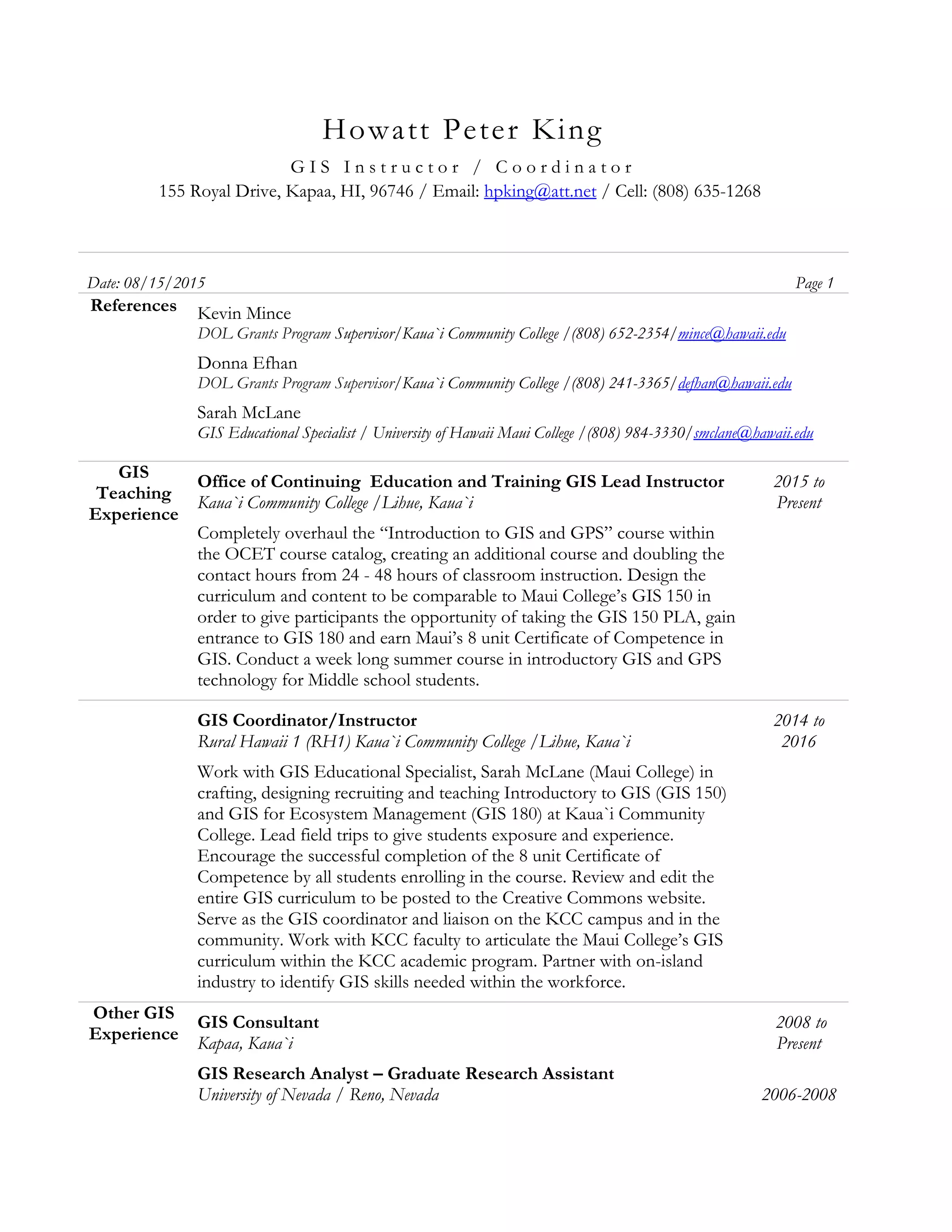 16H17_Resume_Update | PDF