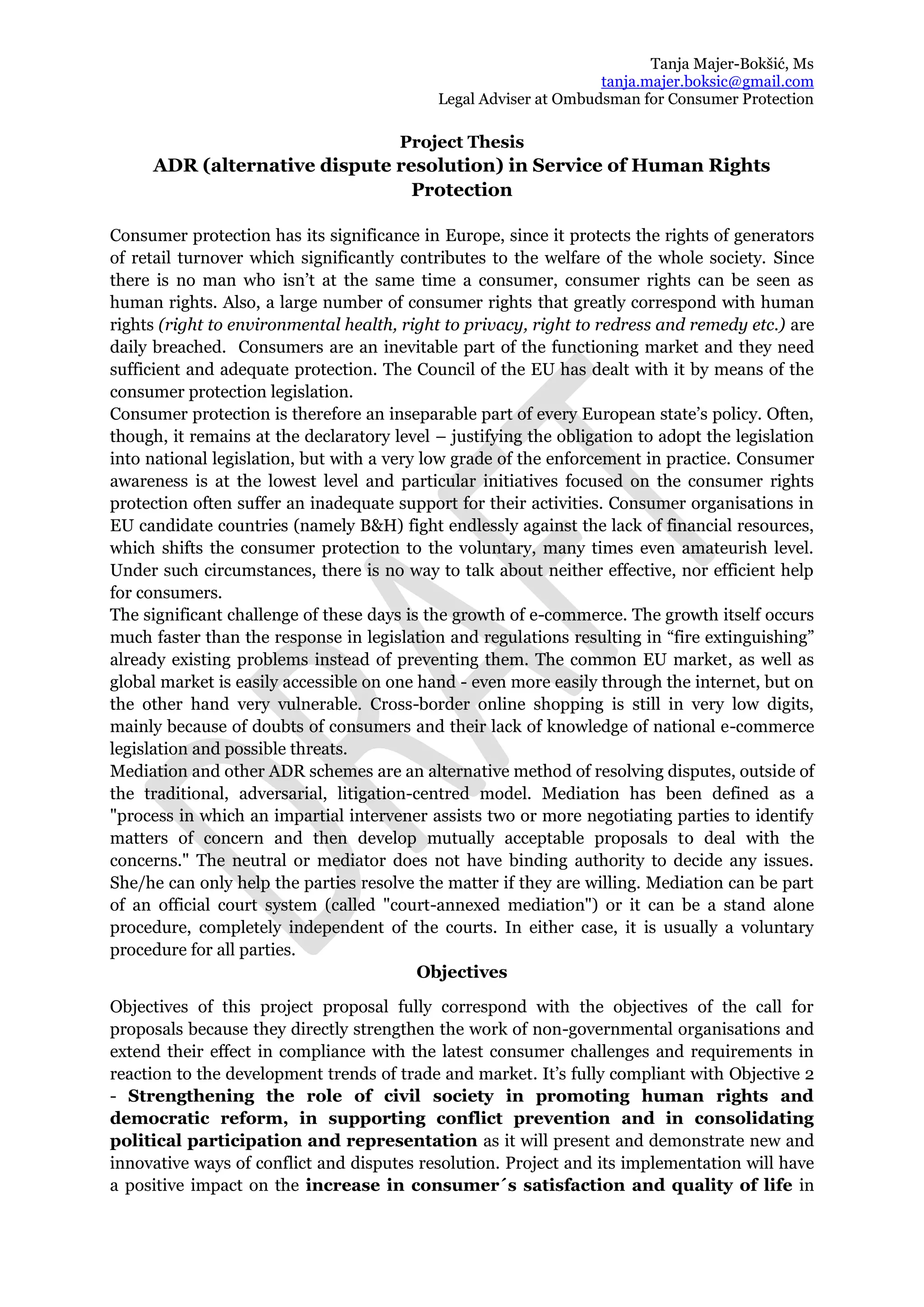 ADR in Service of Human Rights | PDF