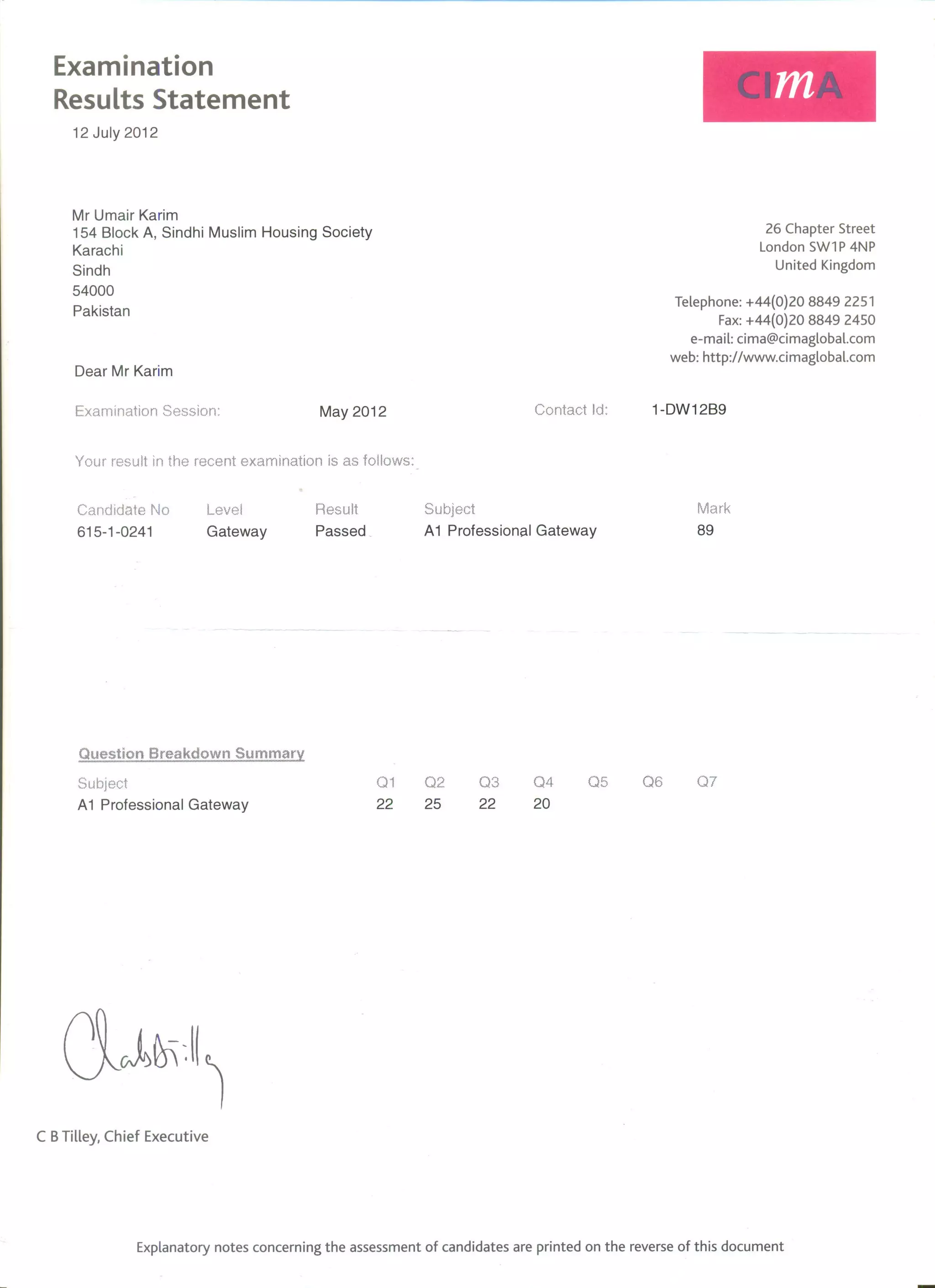 CIMA (Advanced Diploma in Management Accounting) | PDF