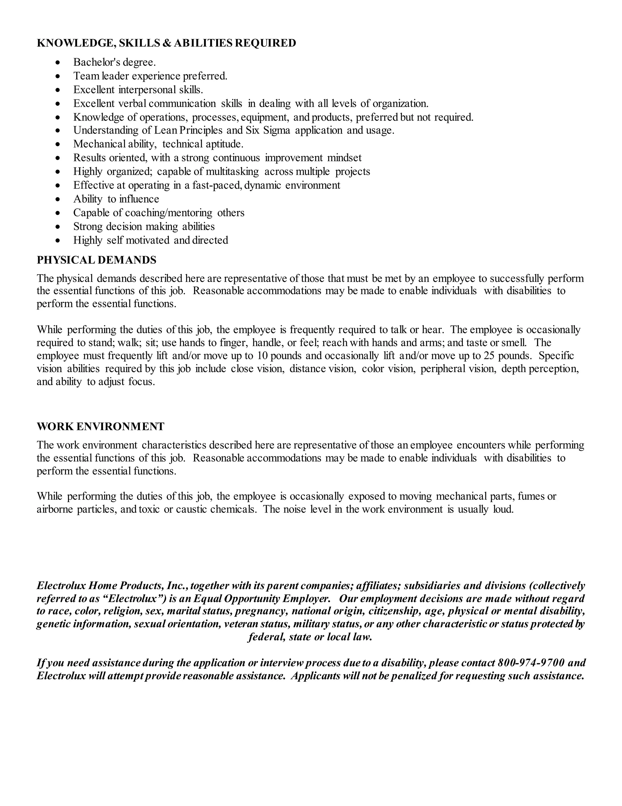 Assembly Supervisor | PDF