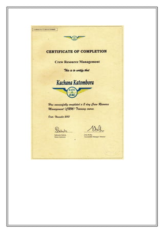 Chacha Katombora CV & Qualifications | DOCX