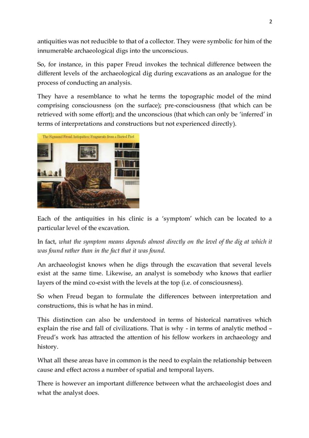 Sigmund Freud on 'Constructions in Analysis' | PDF