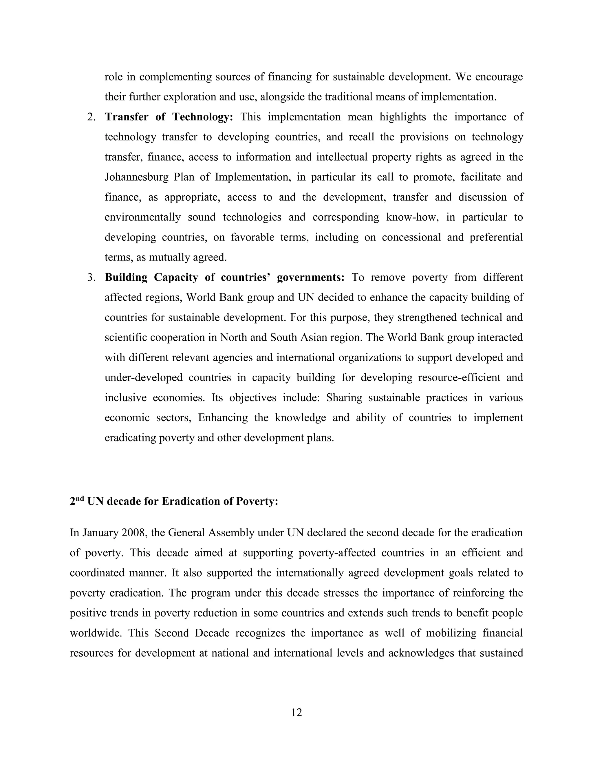 World Bank Sustainable Development Goals (17 SDG's) | PDF