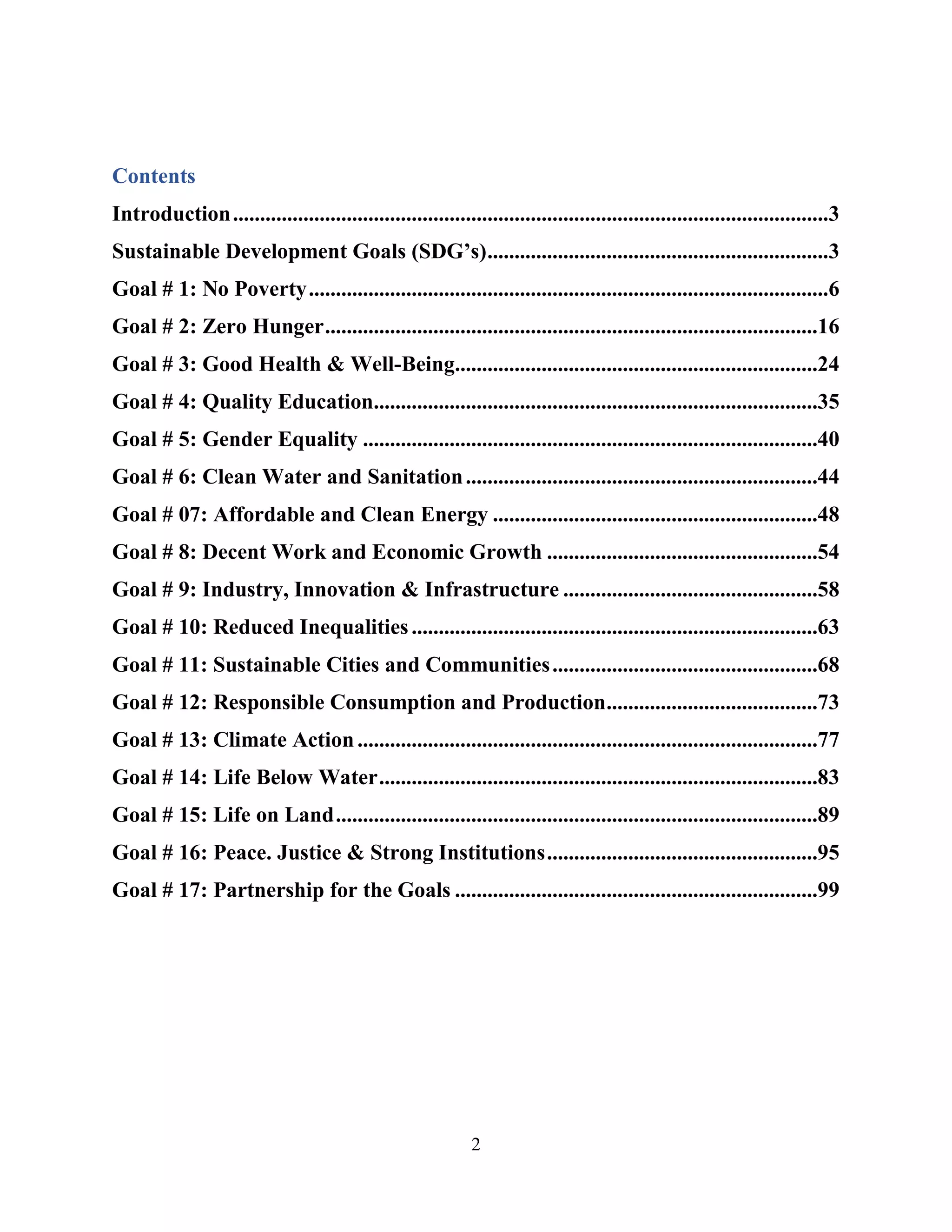 World Bank Sustainable Development Goals (17 SDG's) | PDF