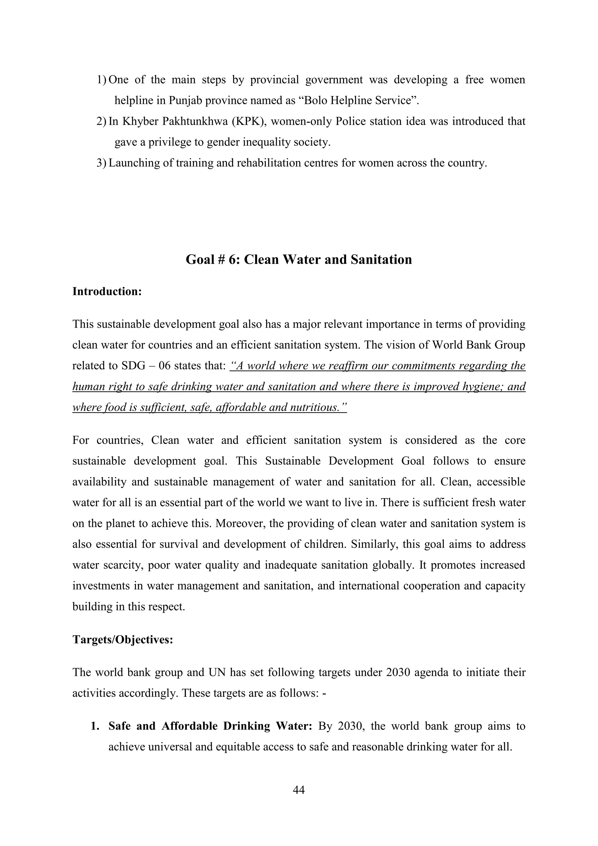 World Bank Sustainable Development Goals (17 SDG's) | PDF