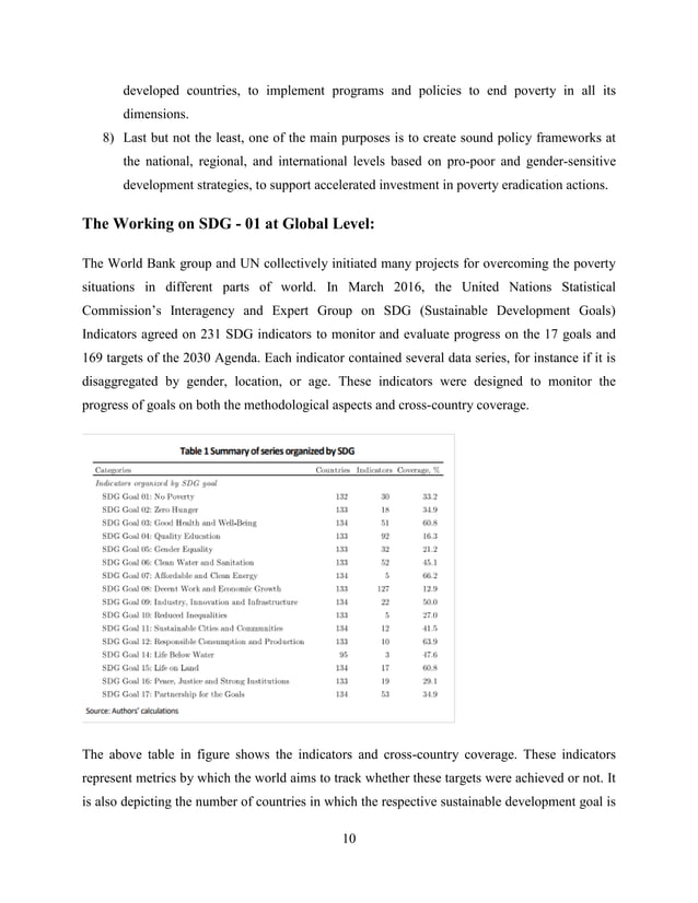 World Bank Sustainable Development Goals (17 SDG's) | PDF