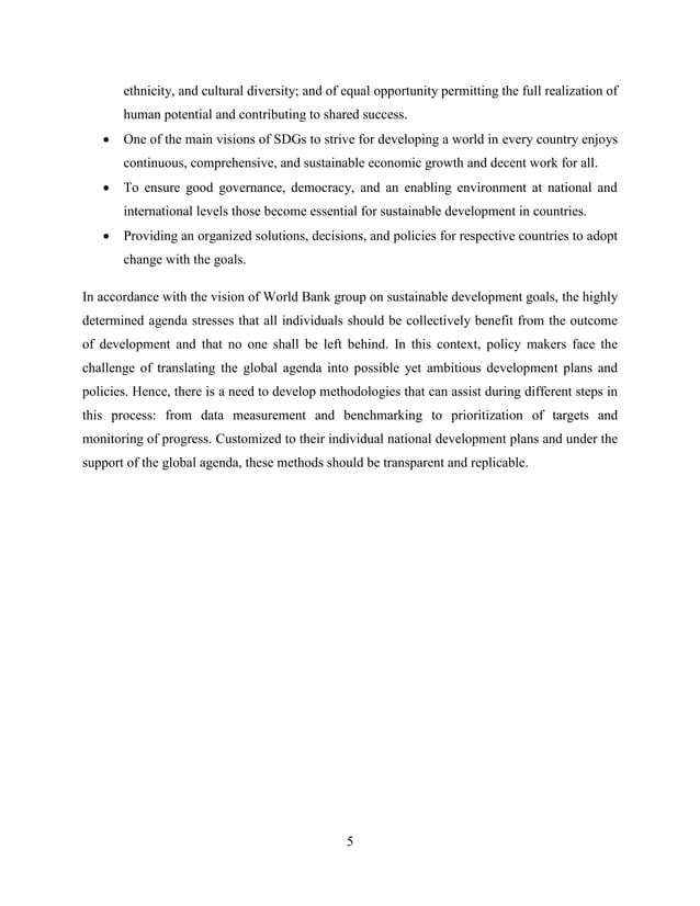 World Bank Sustainable Development Goals (17 SDG's) | PDF