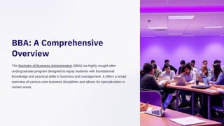 Bachelor of Business Administration- BBA | PDF